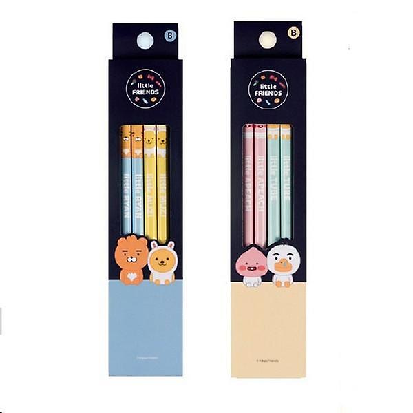 전자랜드 카카오프렌즈 리틀프렌즈 4본 연필세트 라이언&무지 3037220 오피스큐