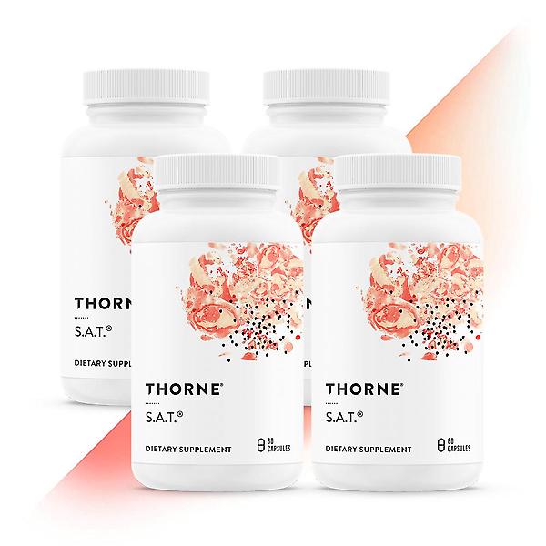 전자랜드 [공식인증점] 쏜리서치 SAT 밀크시슬 Thorne Research 손리서치 고약사 60캡슐 4병 SAT60X4 쏜리서치